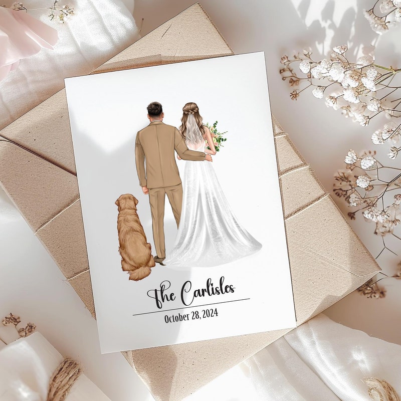 Dog Wedding Card - Etsy