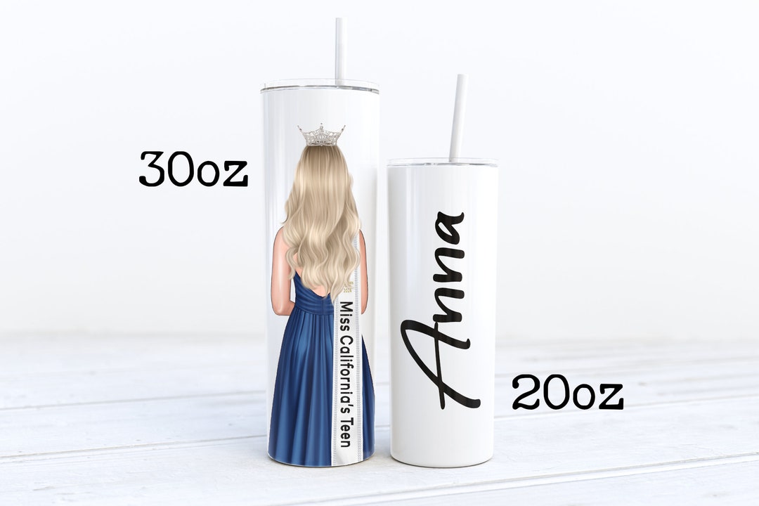 The Original Personalized Pageant Skinny Tumbler | Travel Cup | Pageant ...
