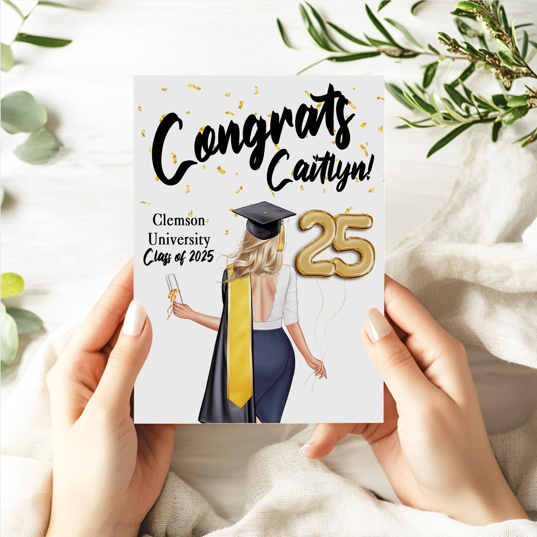 Graduation 2025 Custom Card | Personalized Graduation Card | Greeting ...