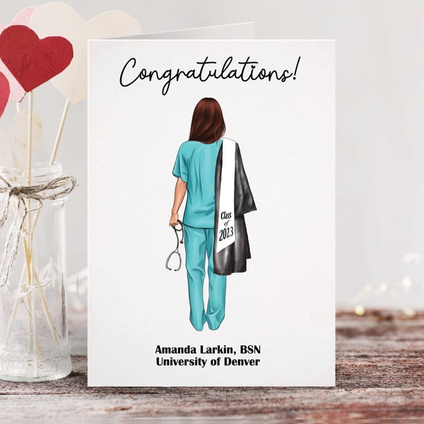 Nurse Graduation Card - Etsy