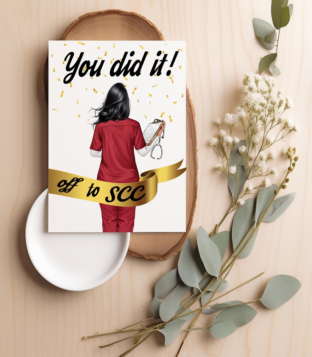 Graduation 2025 Custom RN BSN Nurse Card | Personalized Graduation Card ...