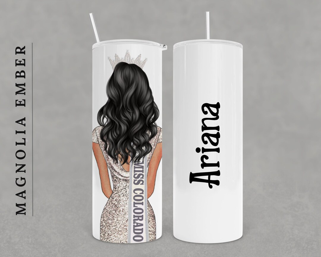 The Original Personalized Pageant Skinny Tumbler | Travel Cup | Pageant ...