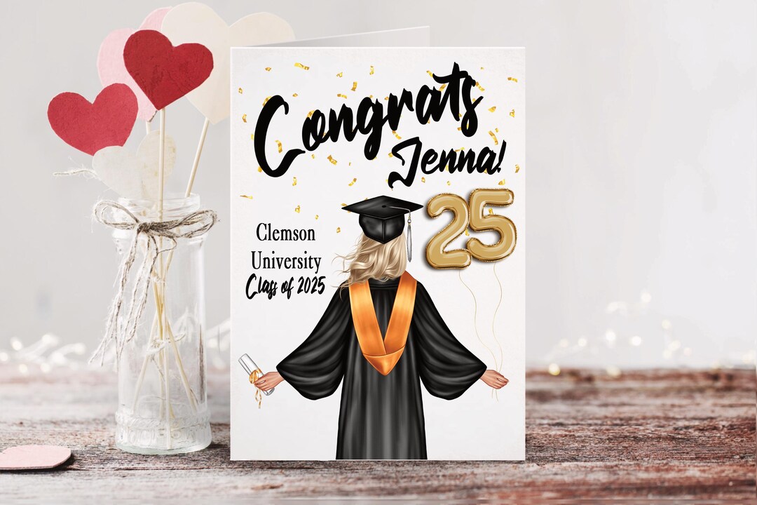 Graduation 2025 Custom Card | Personalized Graduation Card | Greeting ...