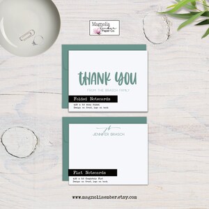 Personalized A Note From Miss Pageant Cards Set of Flat Stationery Note ...