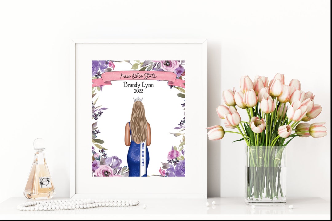 Personalized Pageant Portrait DIGITAL Pageant Keepsake, Pageant Gown ...