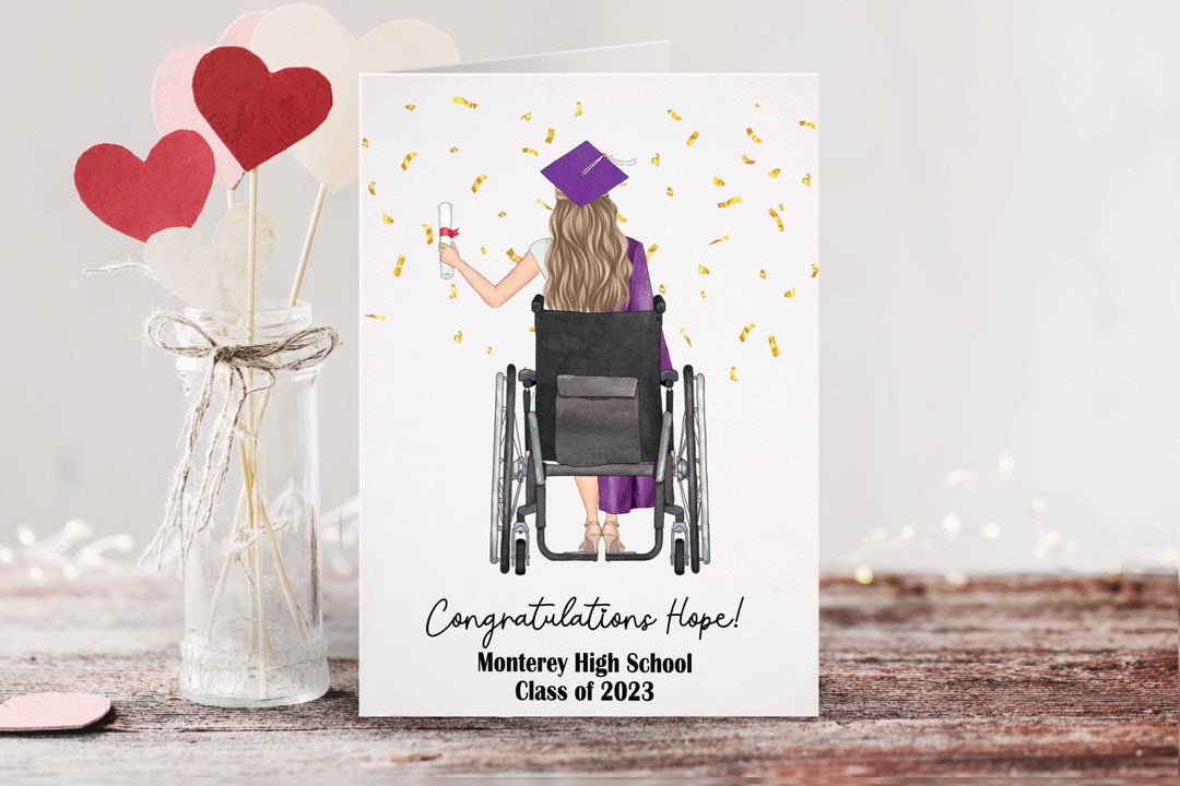 Graduation 2023 Custom Portrait Card Personalized Graduation - Etsy