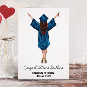 Graduation 2023 Custom Set of 12 Thank You Cards Personalized ...