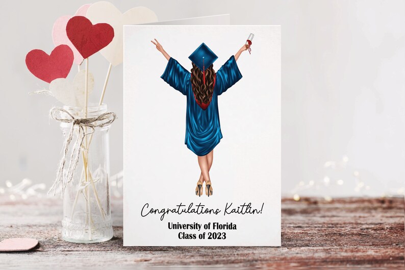 Graduation 2023 Custom Set of 12 Thank You Cards - Etsy