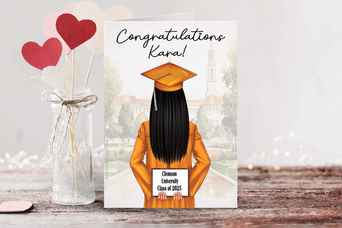 Graduation 2025 2026 Custom Card | Personalized Graduation Card ...