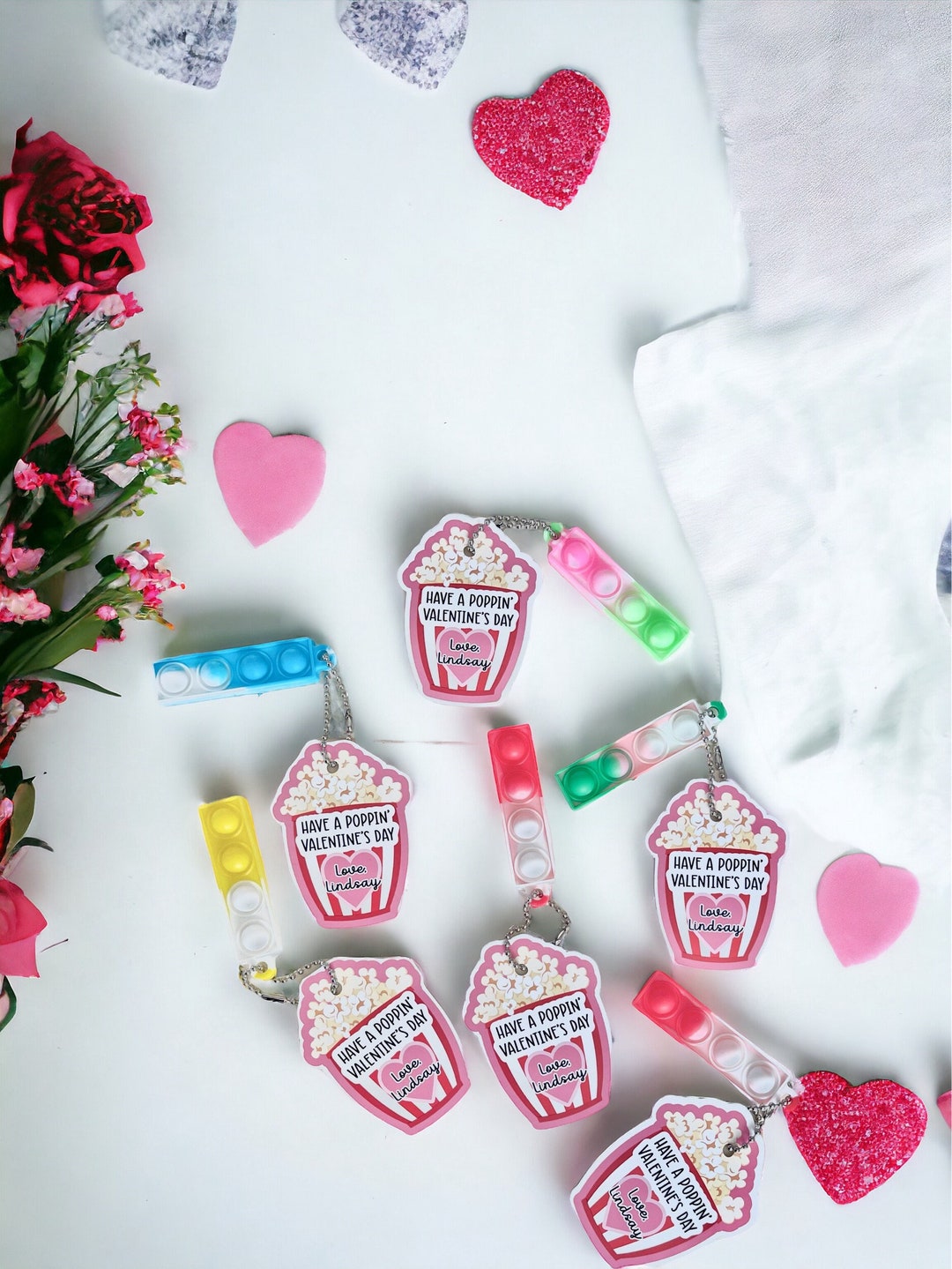 Have a Poppin' Valentine's Day Card With Keychain Toddler Kids ...