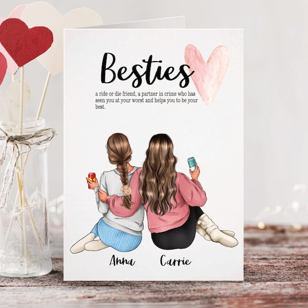 Best Friends Card - Etsy