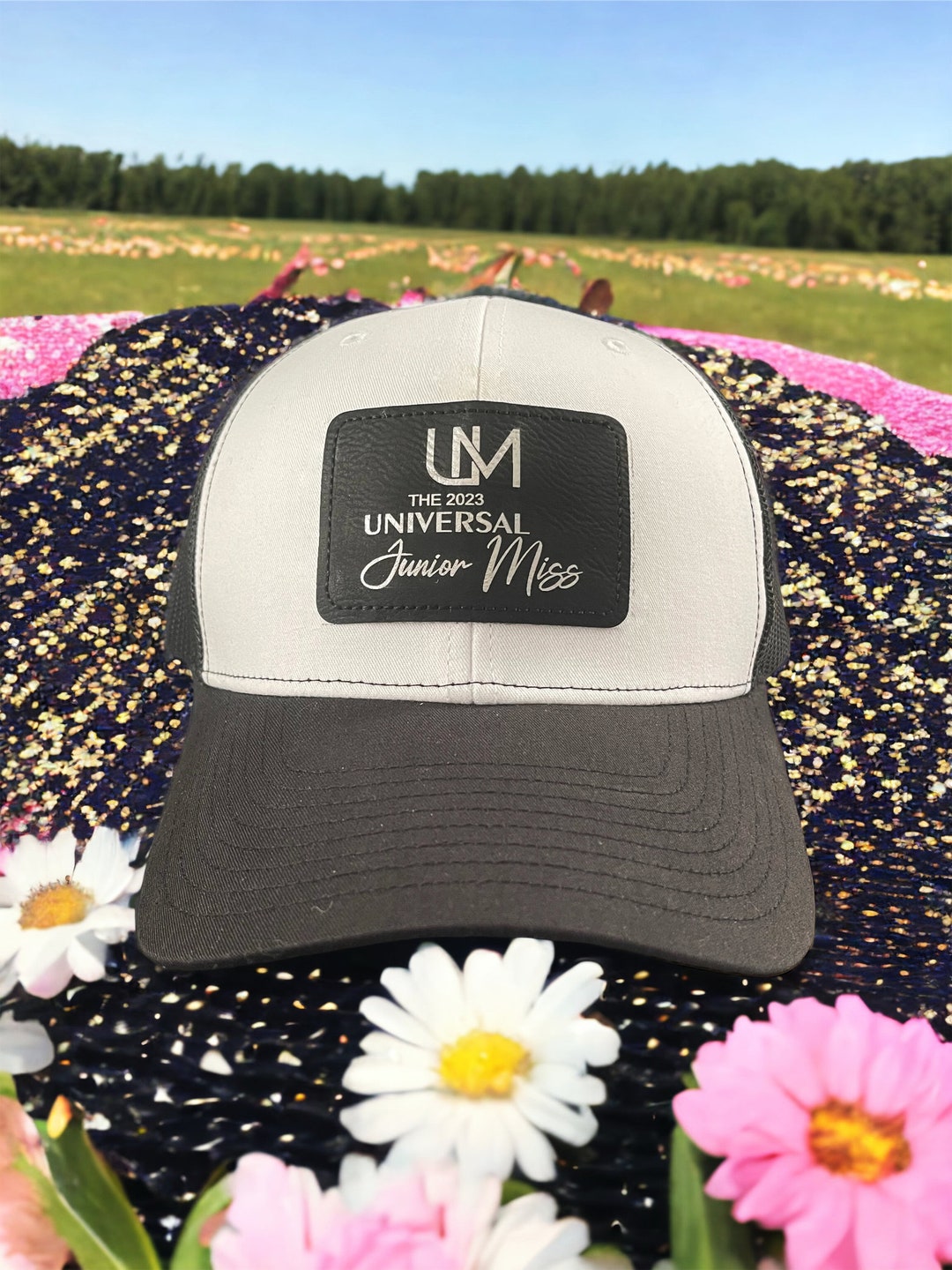 Personalized Engraved Leatherette Leather Baseball Hat Cap Pageant ...