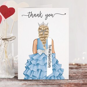 Personalized Pageant Stationary Set of Folded Note Cards | Custom ...