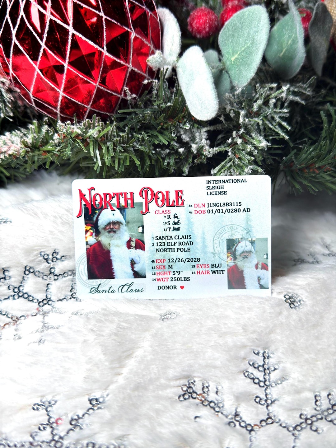 Create Your Own Christmas Santa's Driver's License | ID North Pole ...