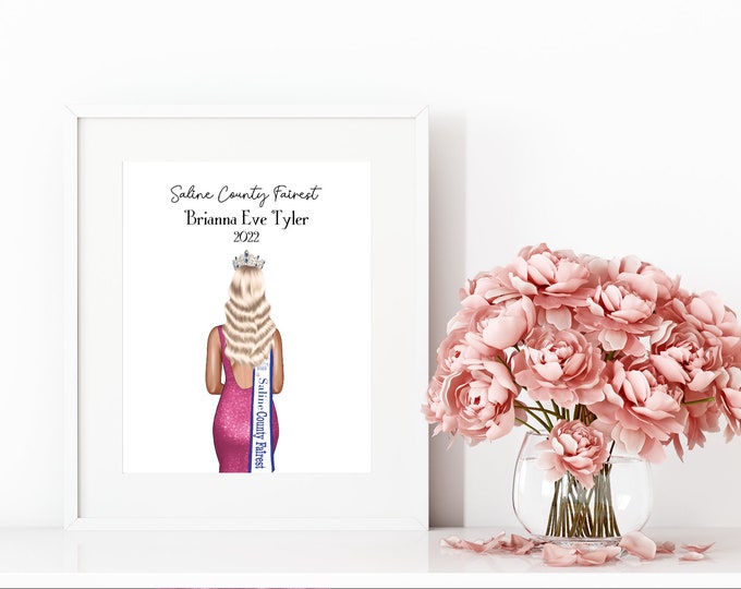 Pageant Digital Drawing - Etsy