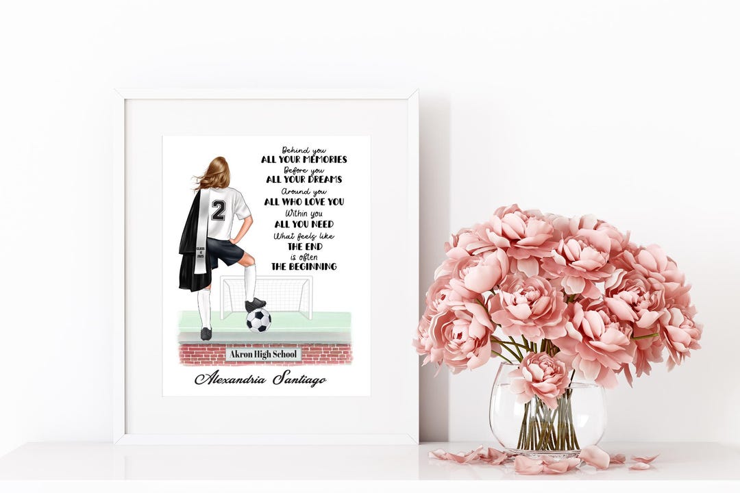 Graduation 2025 Soccer Senior Night Custom Portrait | Personalized ...