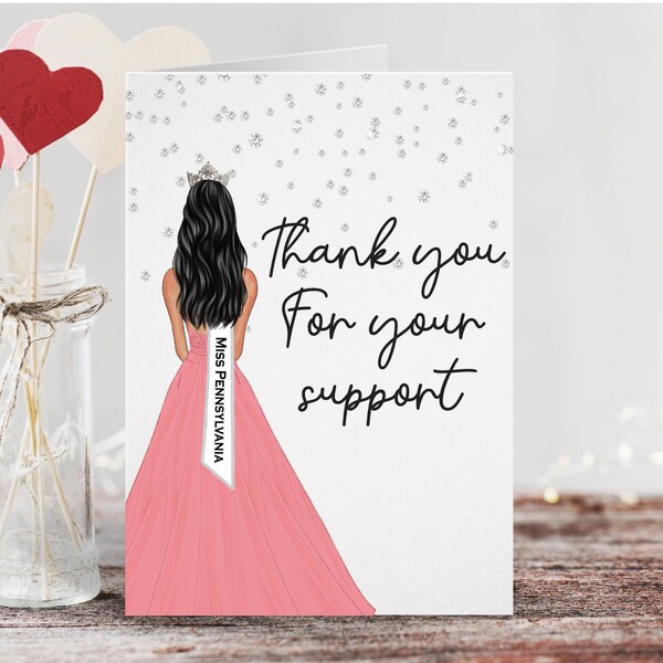 Pageant Thank You Cards - Etsy
