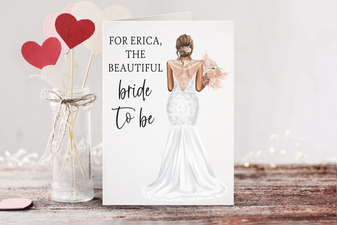 Wedding Custom to the Beautiful Bride to Be Card | Personalized ...