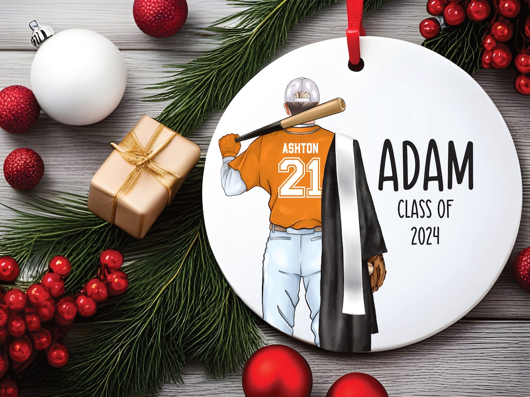 Graduation 2024 Custom Graduation Baseball Softball Ornament ...