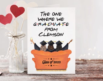 Graduation 2023 Custom Portrait Card Personalized Graduation - Etsy