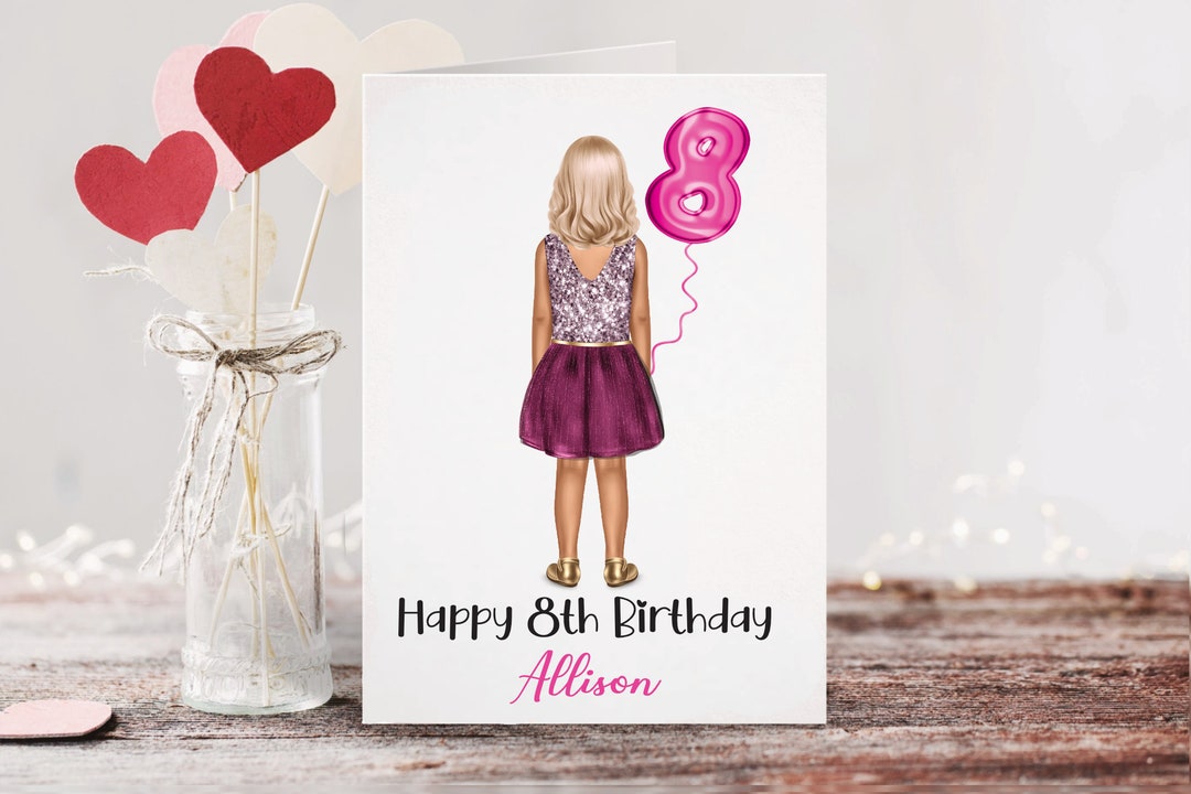 Children's Birthday Card | Personalized Kids Birthday Card | Greeting ...