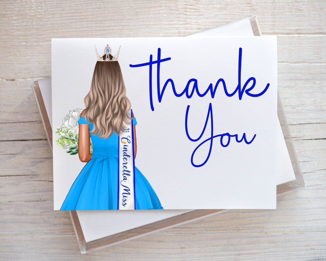 Personalized Pageant Stationary Set of Folded Note Cards | Custom ...