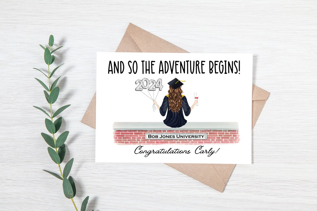 Graduation 2024 Womens Custom Card | Personalized Graduation Card ...