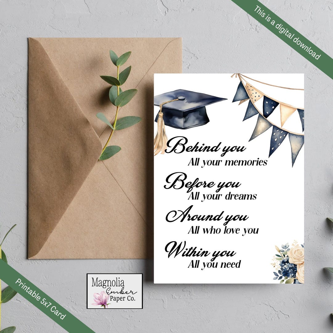 Printable Graduation Card | High School College Graduation Card ...