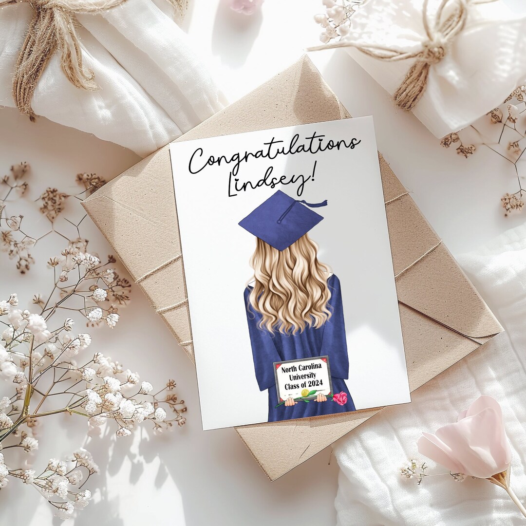 Graduation 2026 Senior Night Female Custom Card | Personalized ...