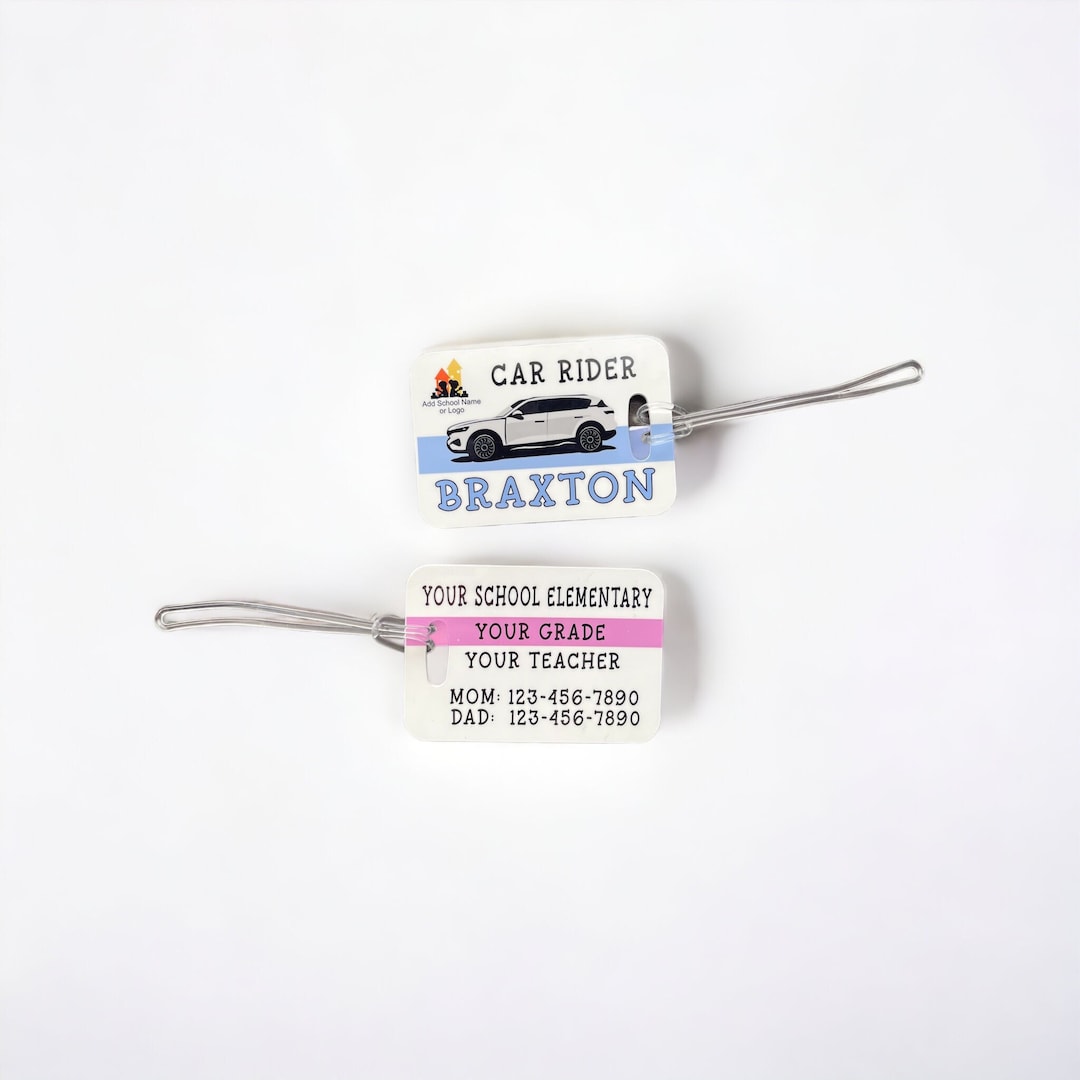 Personalized Backpack Book Bag Tag | Backpack Name Custom Logo Tag ...