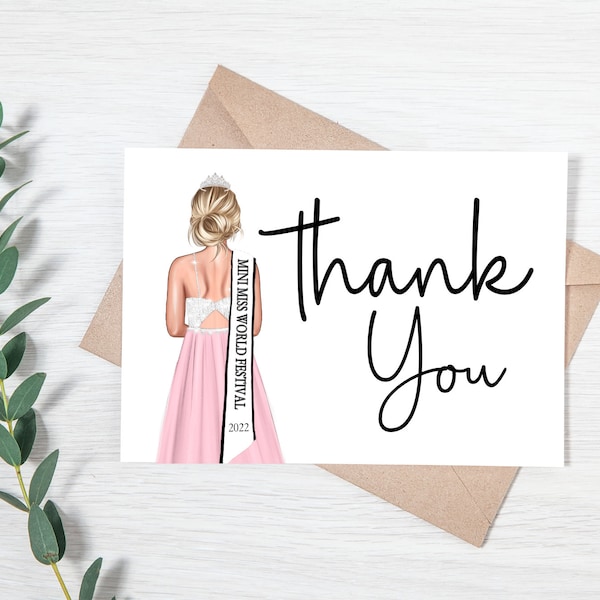 Pageant Thank You Cards - Etsy