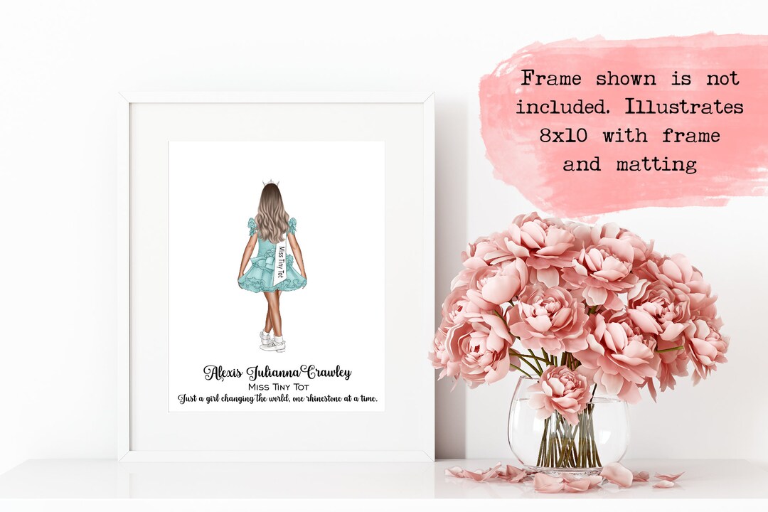 Personalized Pageant Portrait 5x7 | 8x10 Pageant Keepsake, Pageant Gown ...