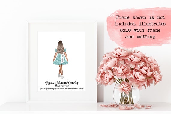 Personalized Pageant Portrait 5x7 8x10 Pageant Keepsake | Etsy