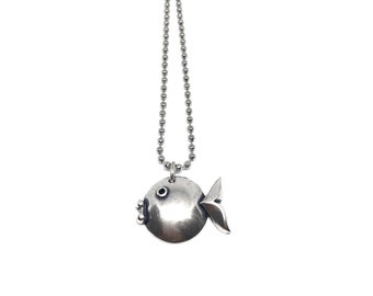 Puffer Fish Necklace - Etsy