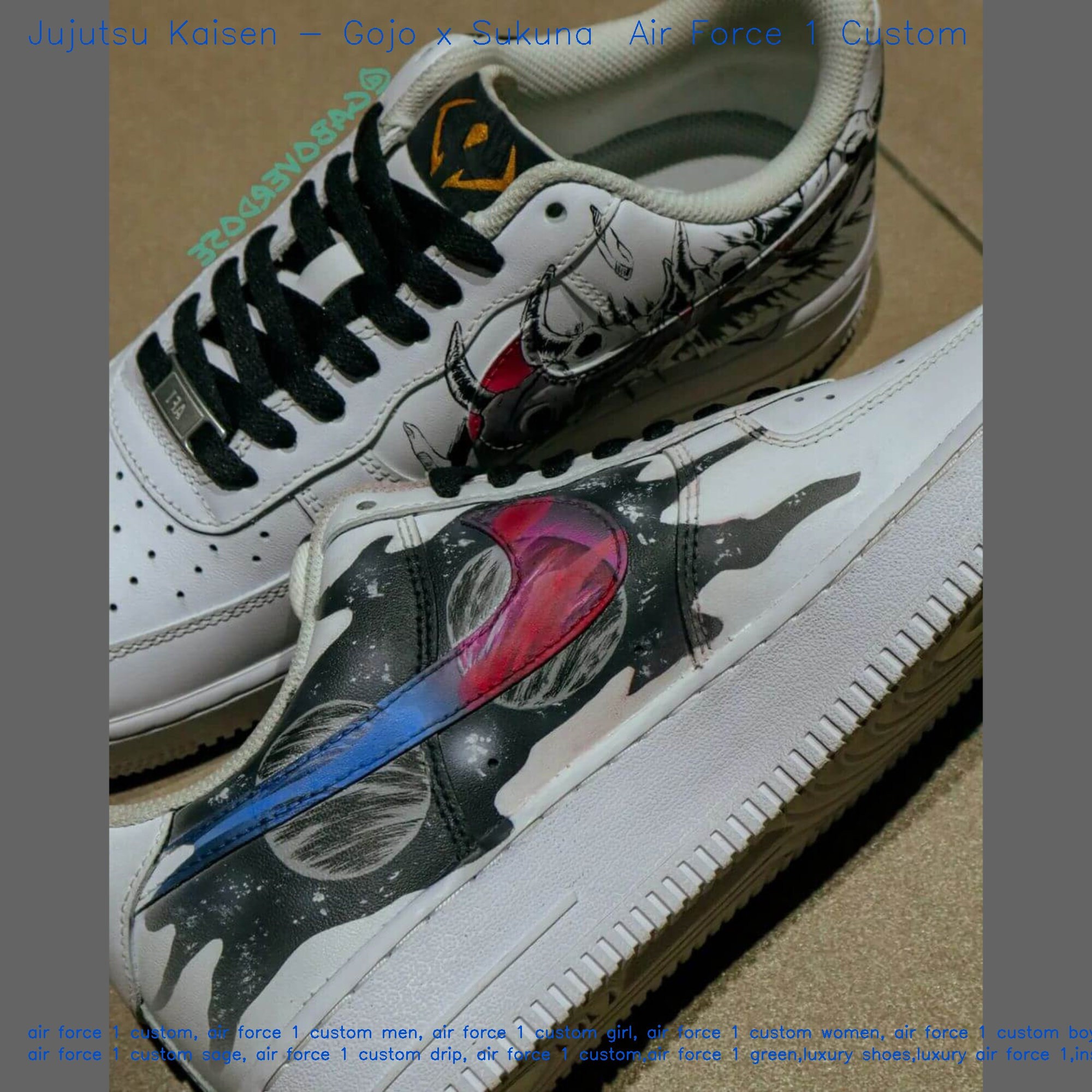 Jujutsu Kaisen Gojo X Sukuna Air Force 1 Custom Perfect Gift - Etsy