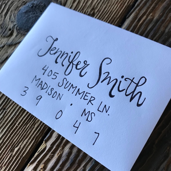Handwritten Address - Etsy