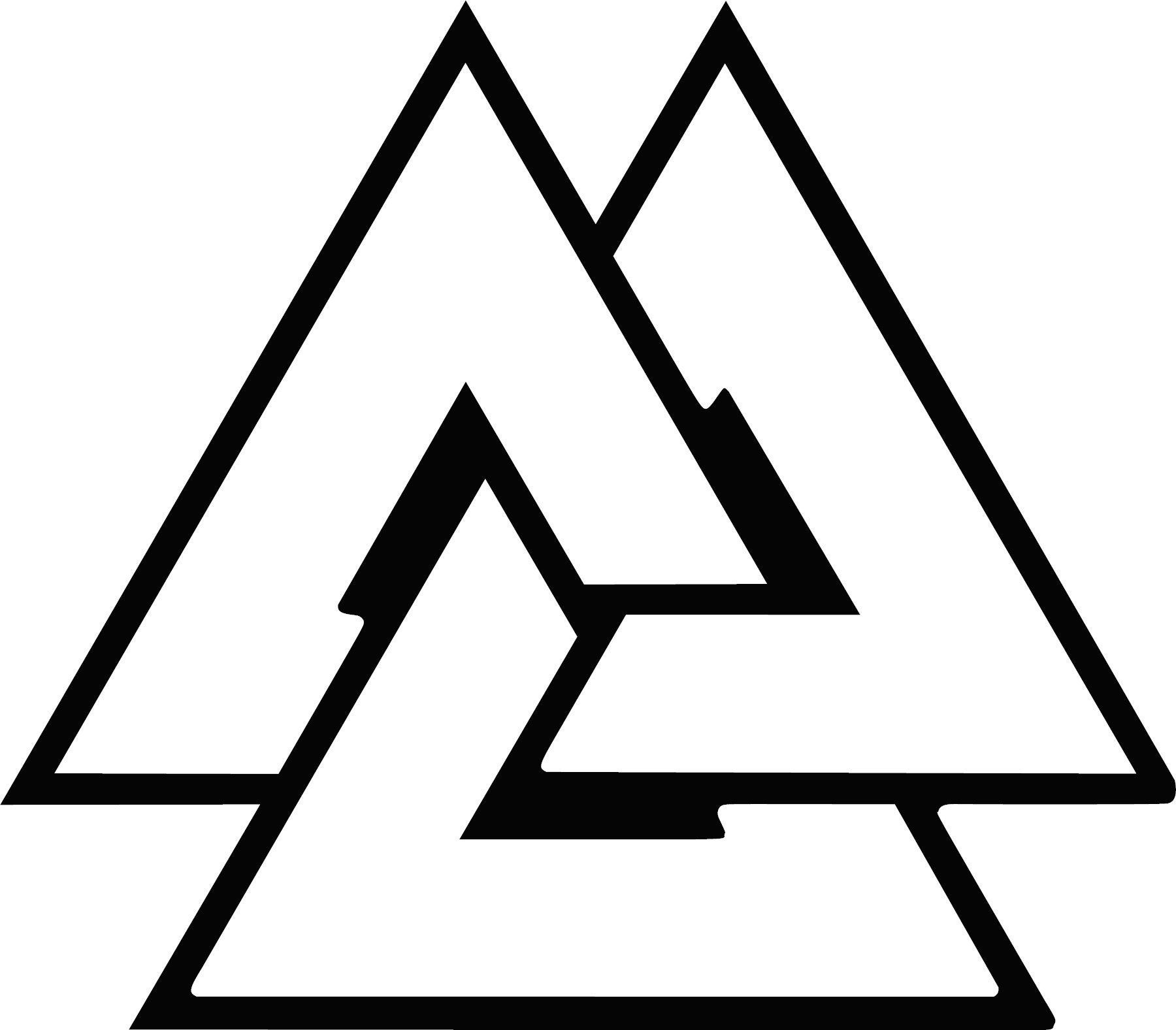 Valknot Viking Symbol Vinyl Decal , Window Decal , Car Decal , Sticker ...