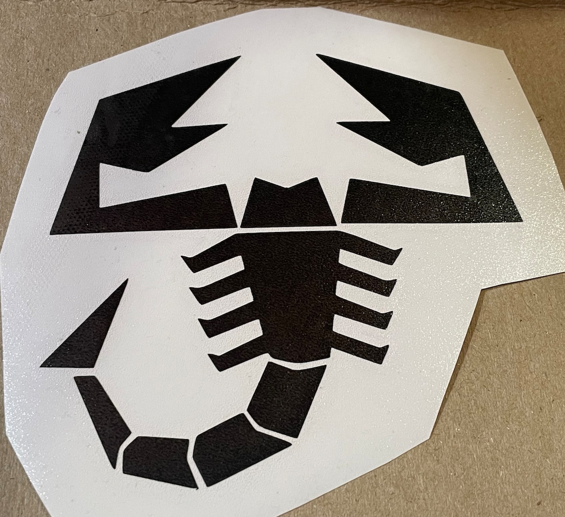 FIAT Abarth Scorpion Vinyl Car Sticker, Window Decal, Laptop Sticker - Etsy