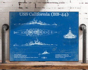 Uss California | Etsy
