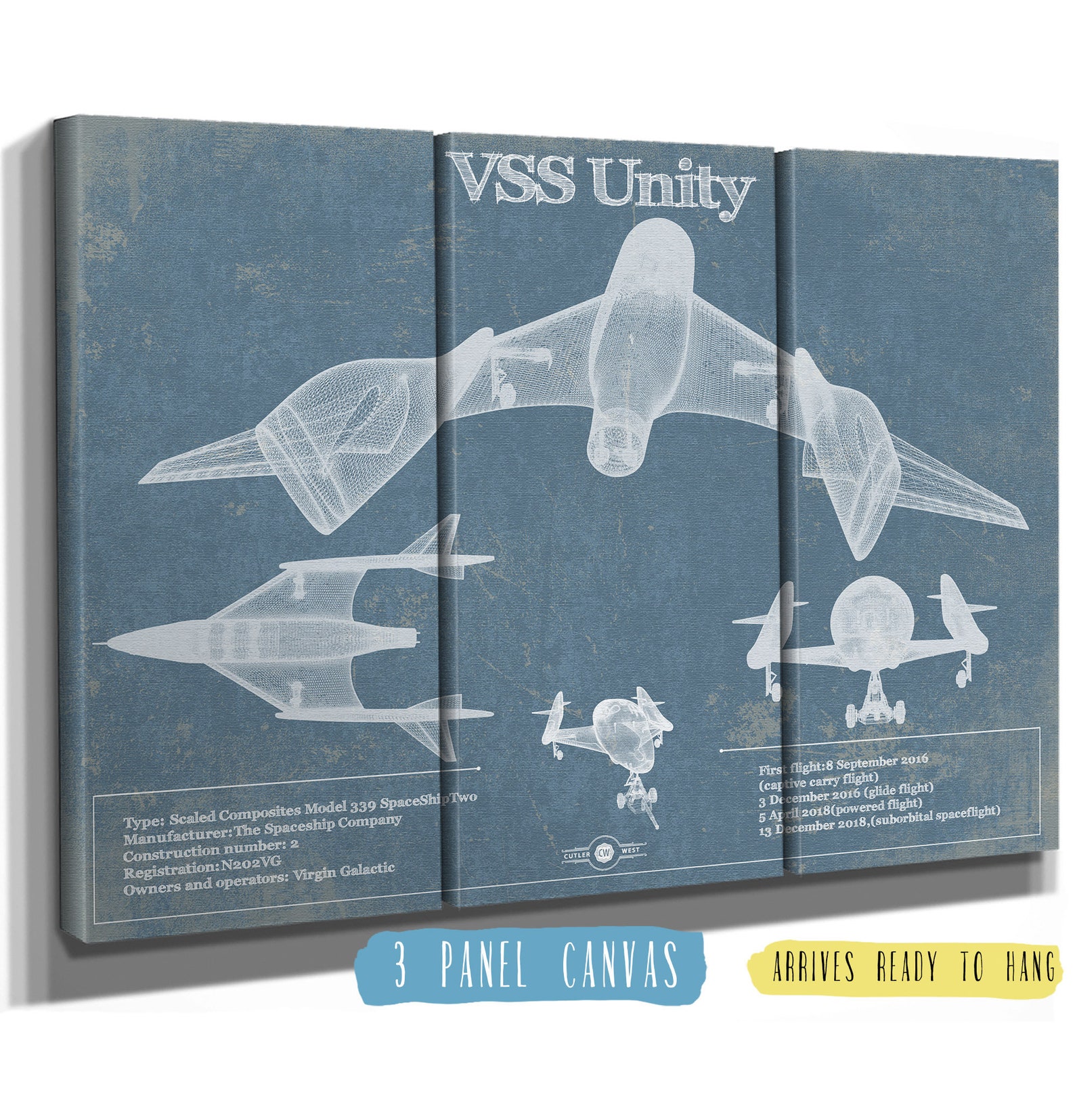 VSS Unity vintage Virgin Galactic Space Exploration | Etsy