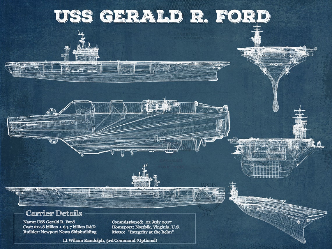 Uss Gerald R Ford Cvn Aircraft Carrier Blueprint Etsy | My XXX Hot Girl Uss Gerald R Ford Cvn Aircraft Carrier Blueprint Etsy | My XXX Hot Girl