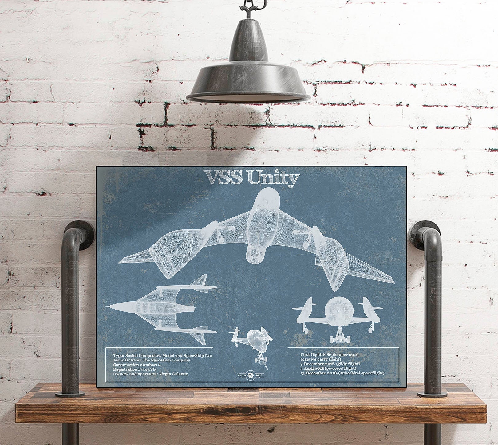 VSS Unity Vintage Virgin Galactic Space Exploration | Etsy