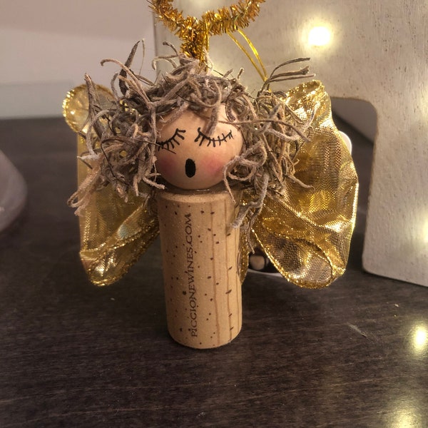 Wine Cork Angels - Etsy