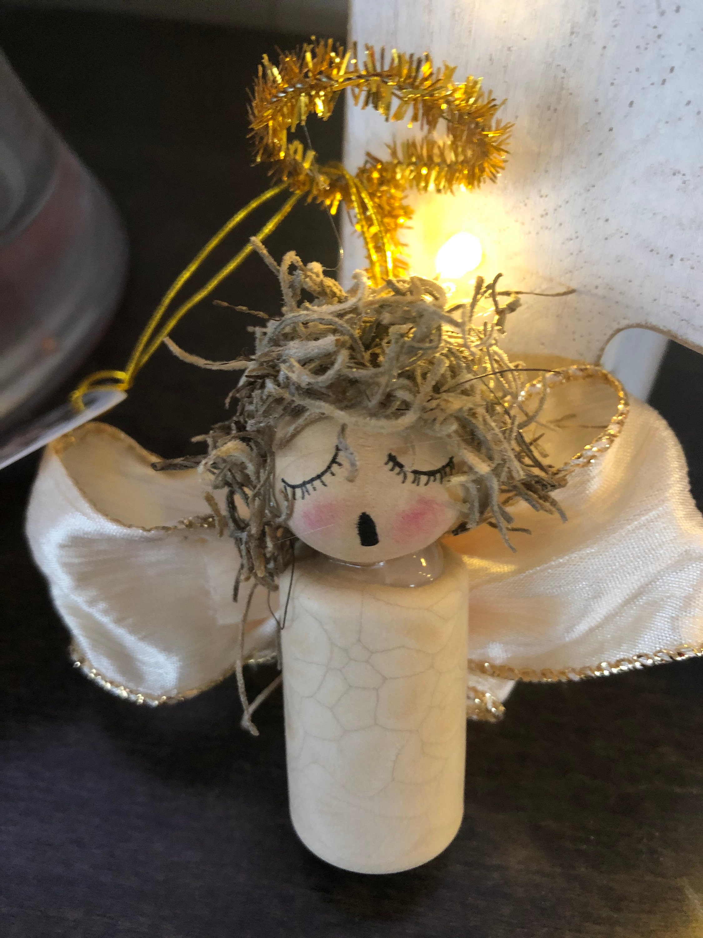 Blonde Cork Angel - Etsy