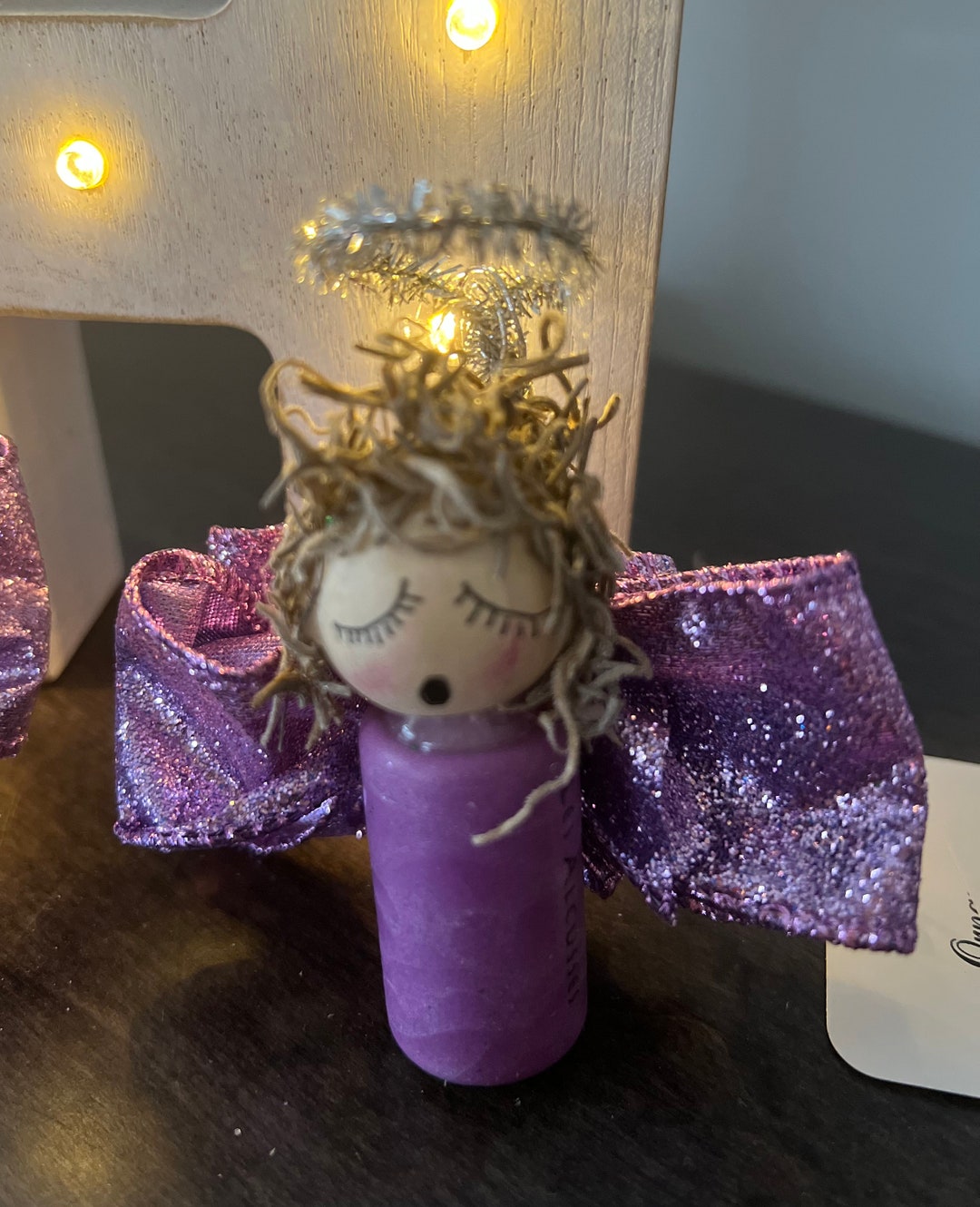Sparkley Purple Angel - Etsy