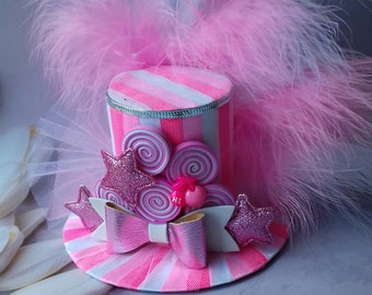 Pink Mini Top Hat | Etsy