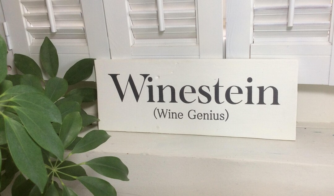 Winestein Rustic Wood Sign, Wine Lover Sign, Kitchen Decor, Cottage ...