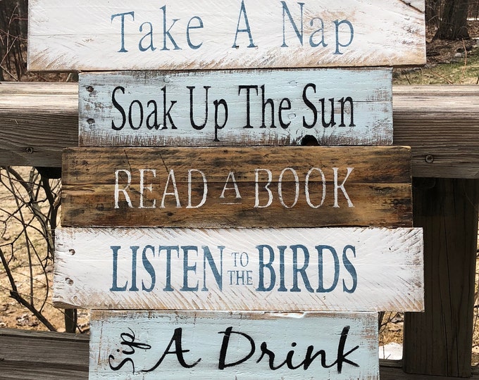 Deck Rules Sign, Deck Sign, Deck Decor, Lakehouse Decor, Cottage Decor ...