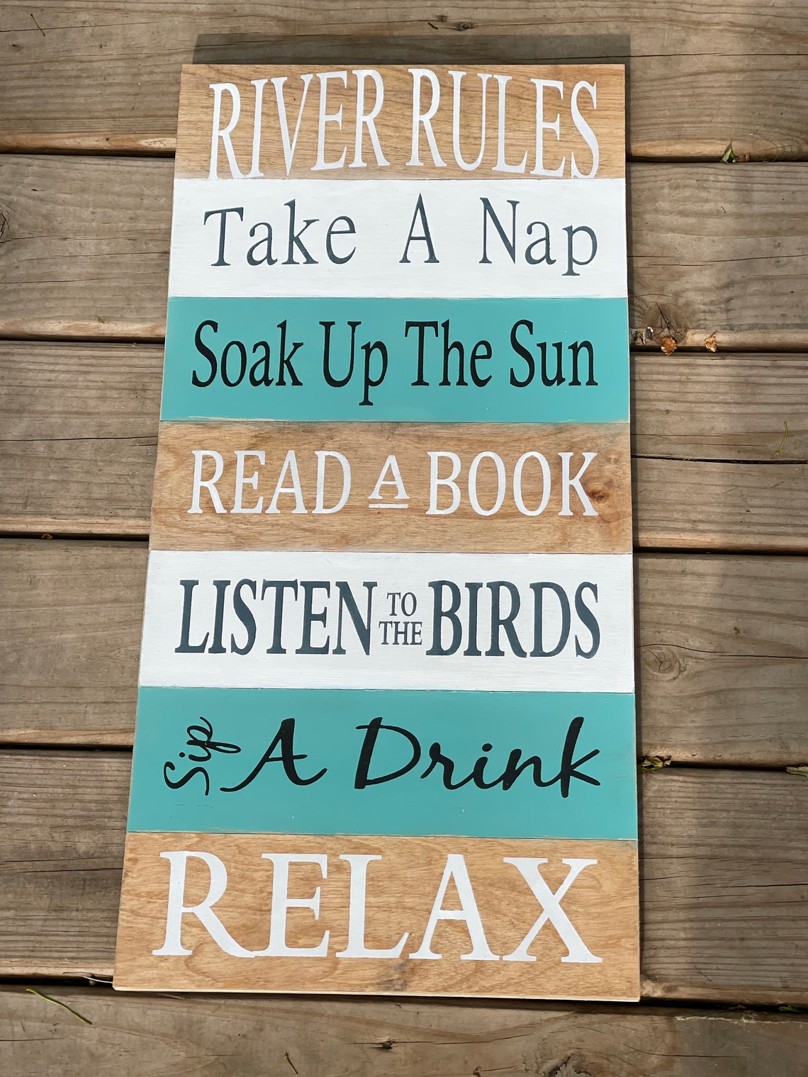 Deck Rules Sign Patio Rules Porch Rules River Rules Lake | Etsy