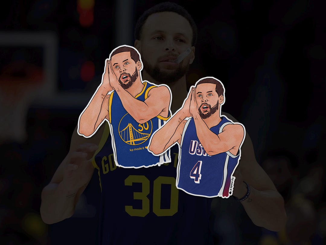 Steph Curry "night Night" Sticker - Etsy